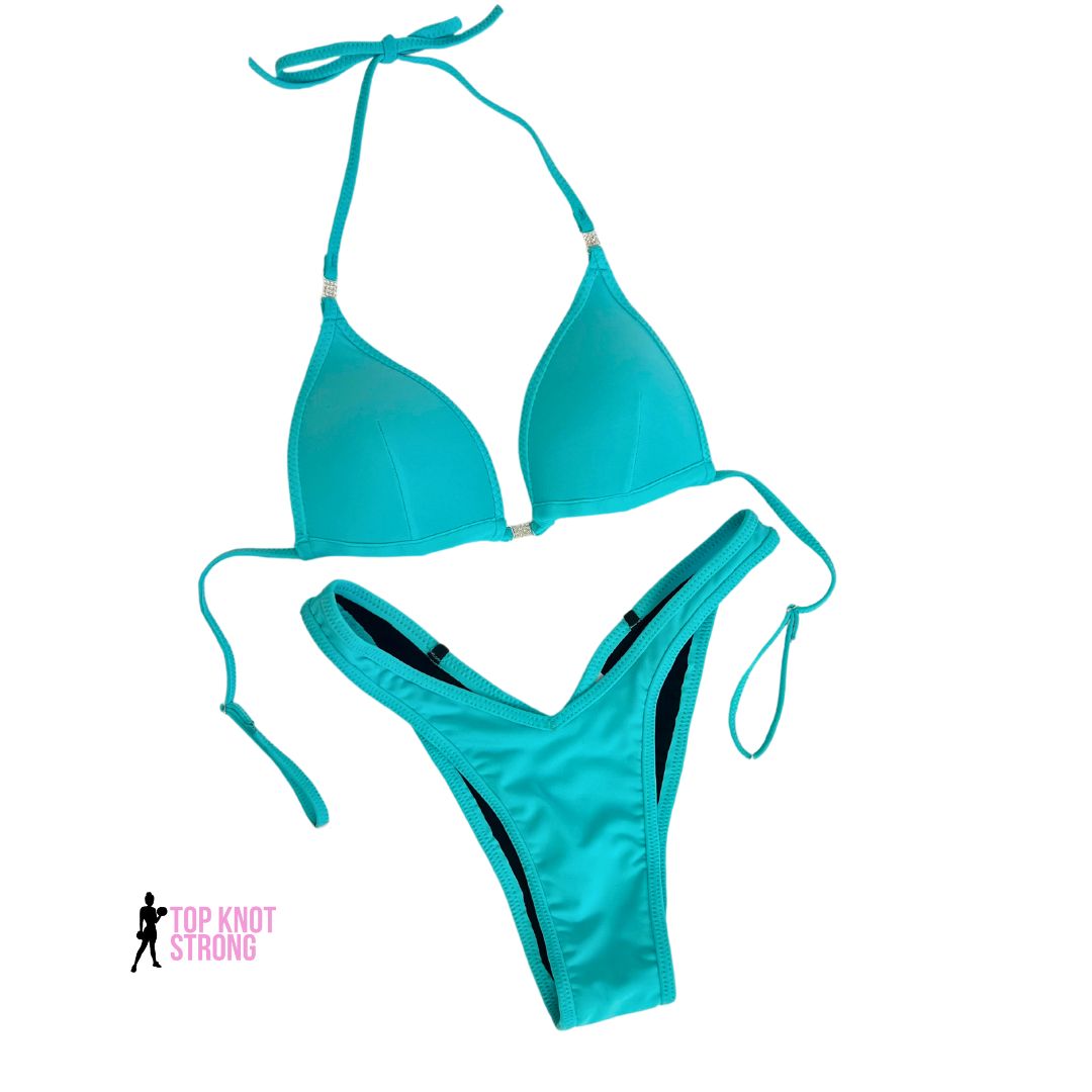 Tiff Blue Figure Physique Posing Practice Suit – Top Knot Strong