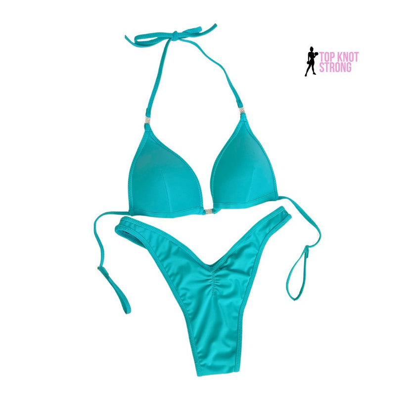 Tiff Blue Figure Physique Posing Practice Suit – Top Knot Strong